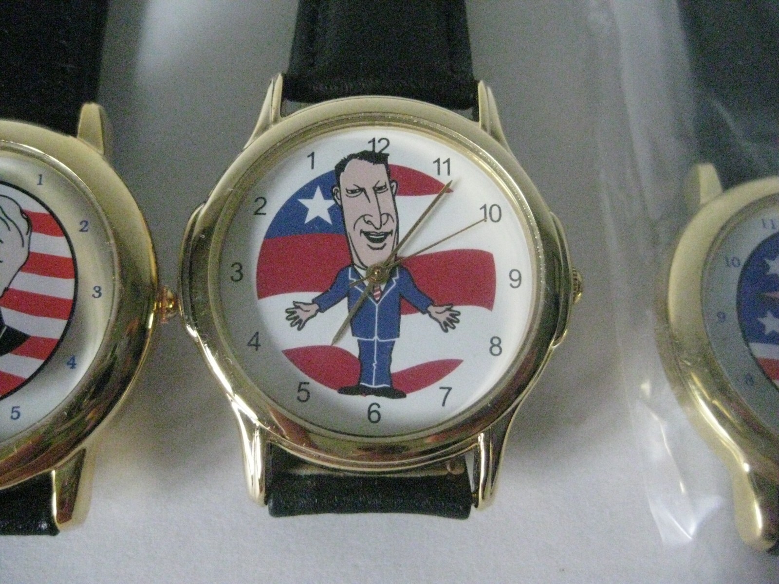 3 Bill Clinton Watch w/ Growing Nose Al Gore New never used Wristwatch ...