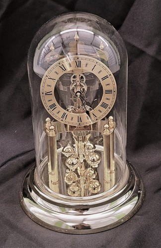 STUNNING VTG S HALLER BRASS MANTEL CLOCK | eBay