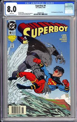 Superboy 9 CGC 8.0 1994 3890917018 Newsstand 1st King Shark Key | eBay