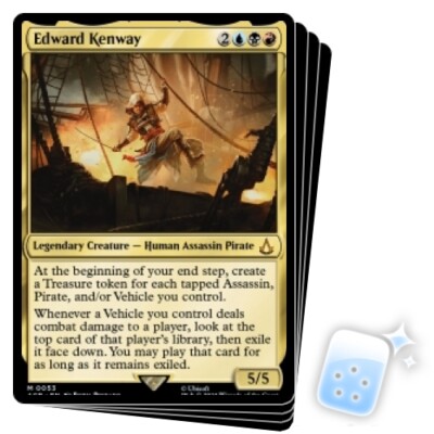 EDWARD KENWAY X4 Universes Beyond: Assassin's Creed Magic MTG MINT CARD ...
