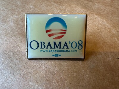 President Barack Obama 2008 Hope White Campaign Lapel Pin '08 | eBay