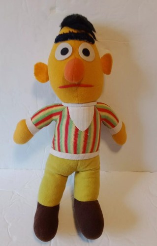 Vintage Bert Sesame Street Stuffed Plush Toy 11 Inches | eBay