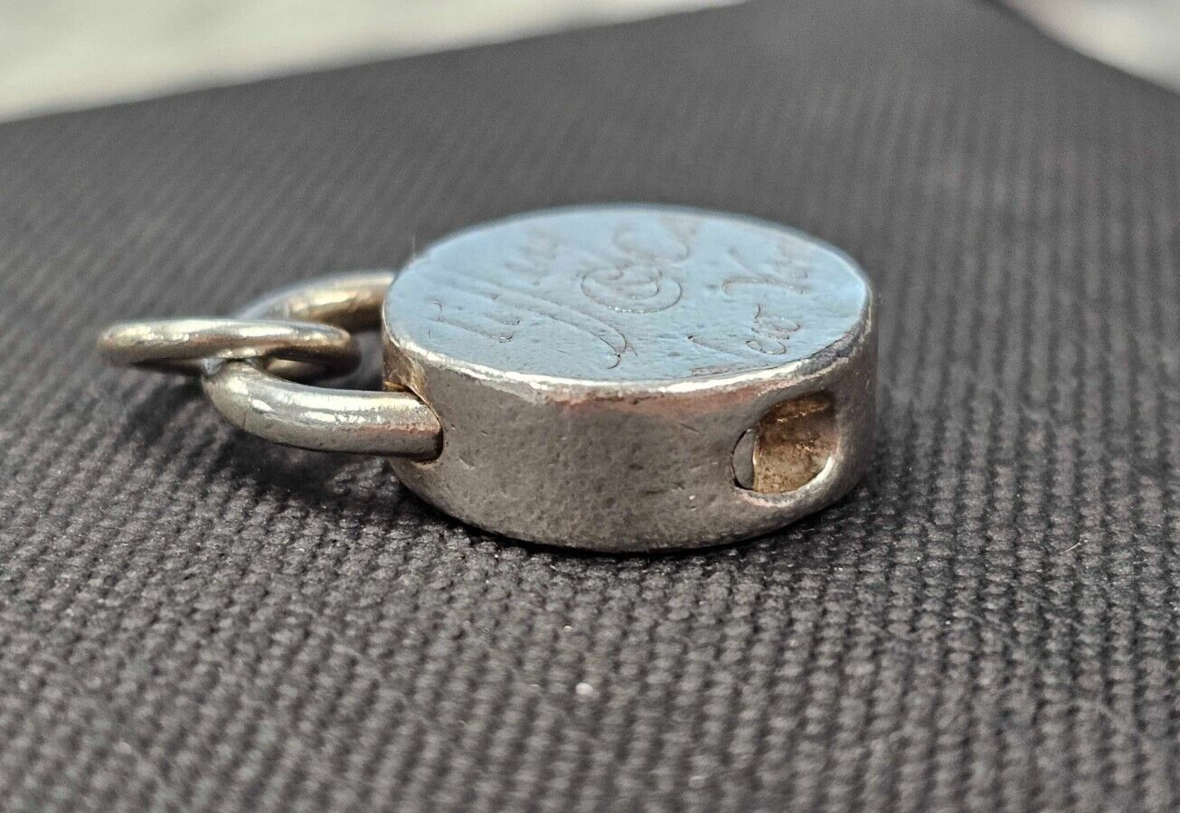 Tiffany & Co Sterling Silver New York Notes Padlock Pendant Charm ...