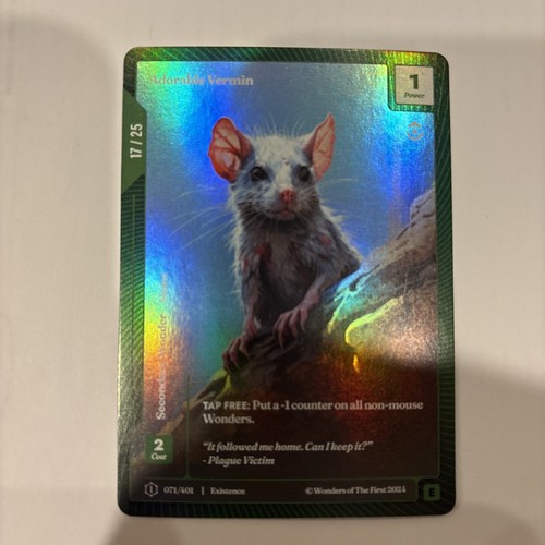 Wonders Of The First, 071/401 Adorable Vermin OCM 17/25 Epic 1st ...