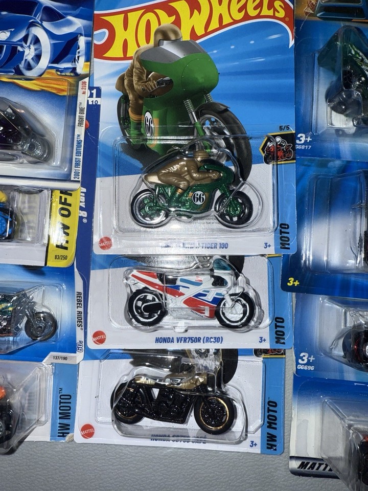 Hot Wheels 2002-2025 Moto Lot Of 11 With Treasure Hunt Auction Bid Bid Bid | eBay