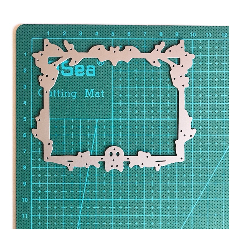 Halloween Skull Frame Metal Cutting Dies Stencil DIY Scrapbooking Album ...