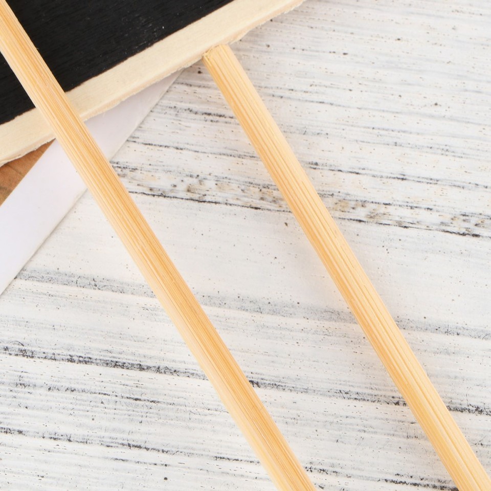 20 Pcs Wooden Mini Chalkboard Signs Garden Flower Labels Black Board ...