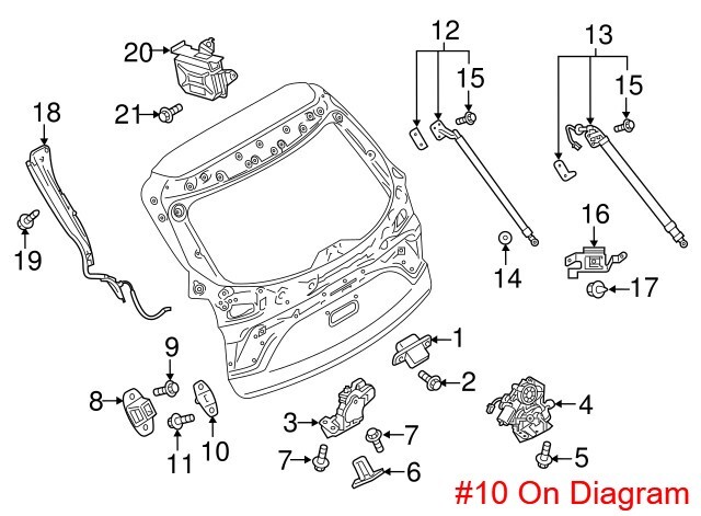 OEM Mazda Liftgate Wedge Bumper TK4862681 Mazda CX-9 2016-2023 for sale ...