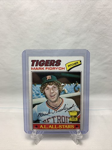 1977 Topps Mark Fidrych RC All-Star Rookie Gold Cup Tigers #265 | eBay