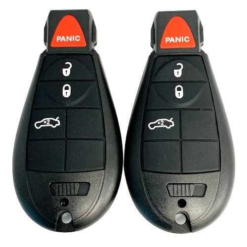 2 New Replacement Keyless Entry Remote Key Fobs Fobik 4 Button Car Icon ...