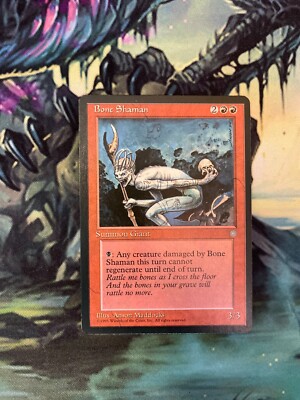 Magic the Gathering "Bone Shaman" 1995, Ice Age, Creature, NM/NM+ | eBay