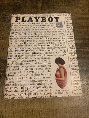 PLAYBOY MAGAZINE JUNE 1961 - HEIDI BECKER AUSTRIAN PLAYMATE VERY GOOD ...