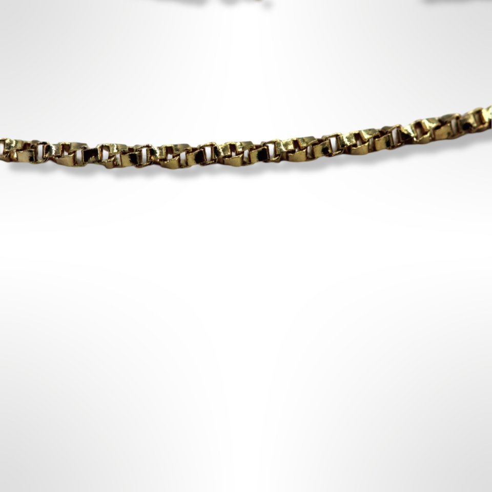 14k Yellow Gold Box Chain 18 inch | eBay