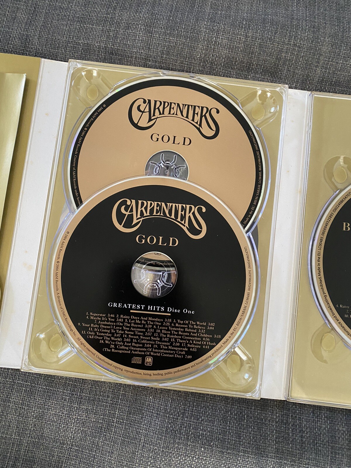 Carpenters- Gold: Greatest Hit (Anniversary Edition) CD/DVD | eBay UK