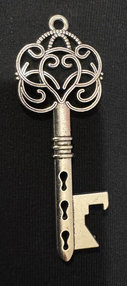 Celtic Knot Key Ornament Santa Skeleton Key Silver Chrome Christmas ...
