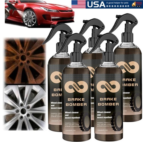 5 X Non-Acid Car Wheel Tire Rim Cleaner Detergent High Concentrate ...