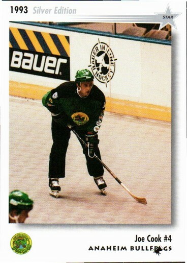 Joe Cook 1992-93 Anaheim Bullfrogs RHI | eBay