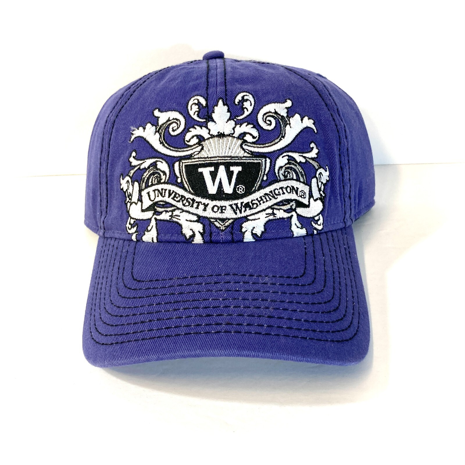 UNIVERSITY OF WASHINGTON HAT huskies purple dad cap curved bill men ...
