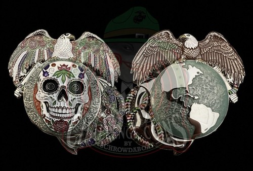 3.25” EGA Sugar Skull USMC Challenge Coin | eBay