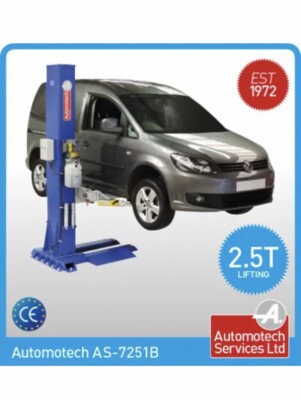 STATIC SINGLE POST VEHICLE LIFT /1 POST CAR RAMP / 2500Kg CAPACITY ...