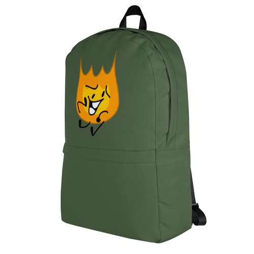 Battle For Dream Island BFDI Firey Custom Print Dark Green Backpack | eBay
