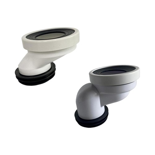 2x Universal Offset Toilet Flange Connector Adapter Repairing Tub Waste ...