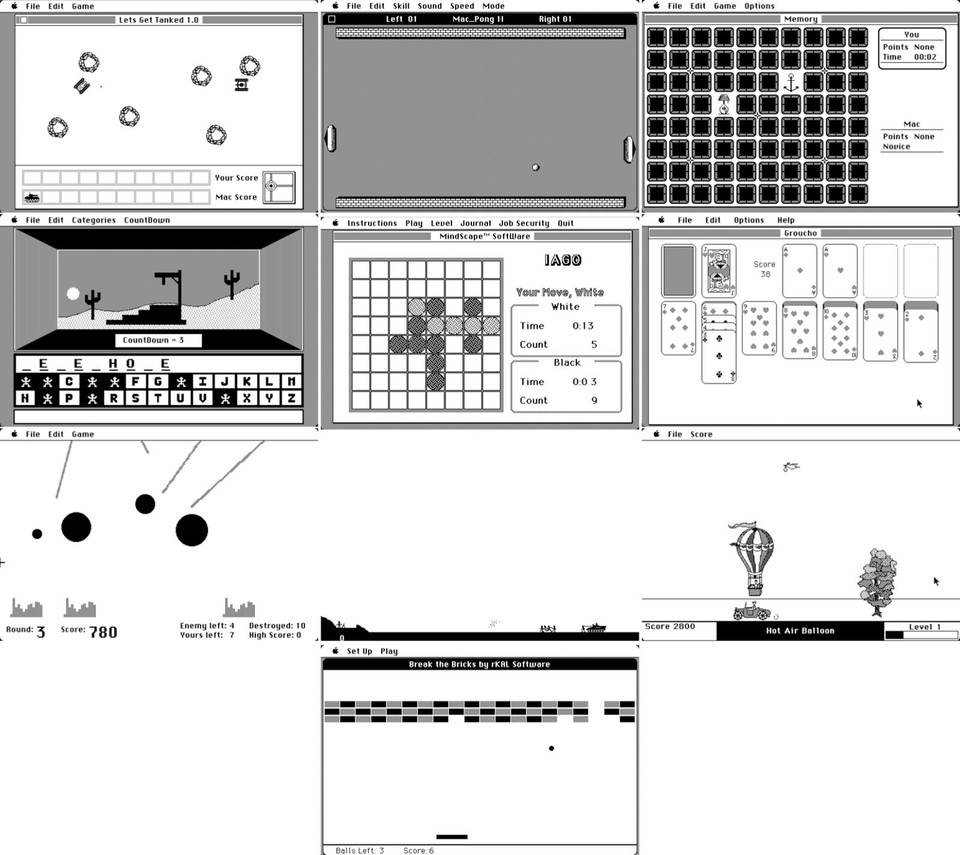 Apple Macintosh Games Bundle Disk 4 for Vintage Classic Mac - 400K disk ...