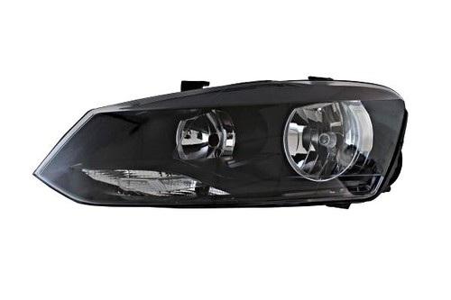 Headlight Left Black For VW Polo 09-17 6R1941007G | eBay