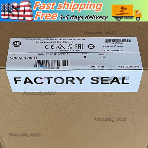 New Sealed Allen-Bradley 5069-L320ER CompactLogix 5000 2MB Enet ...