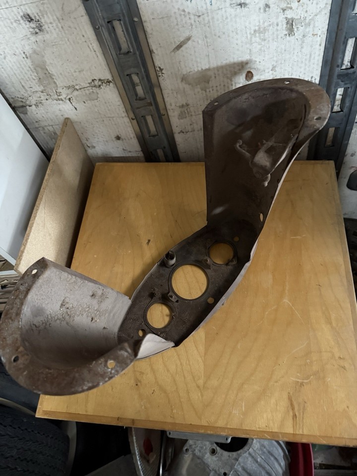 Vintage 3-Hole Under Dash Gauge Housing Panel Pod - 1920s 1930s Hot Rod ...