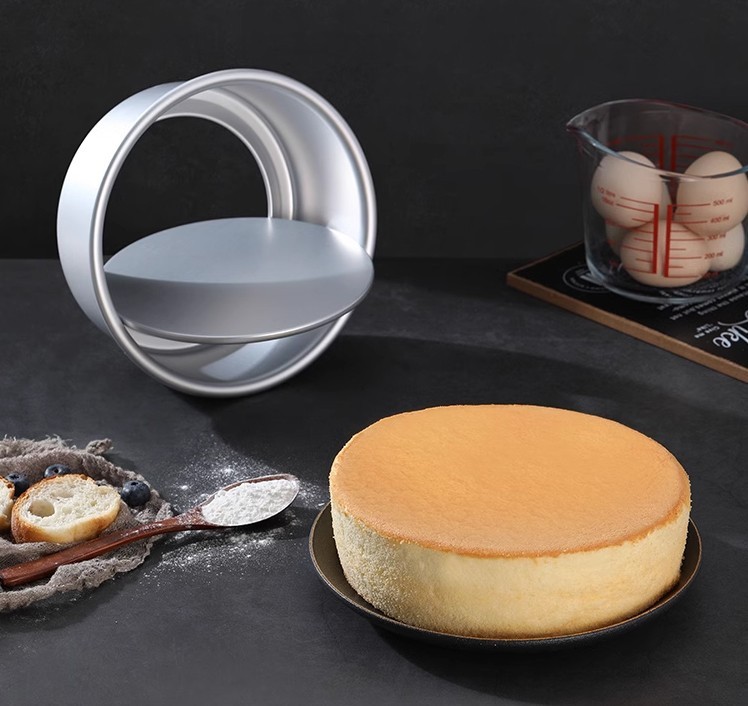 4/6/8 Inch Round Cake Tin Loose Base Non-Stick Baking Pan Removable ...