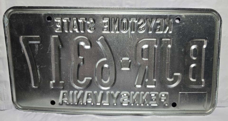 Vintage Pennsylvania Keystone State PA License Plate Navy/Yellow 2001 ...