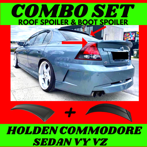 VY VZ CLUBSPORT R8 Style Rear Boot Spoiler & Rear Roof Wing FOR Holden ...