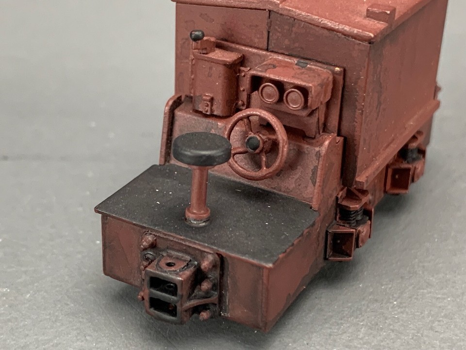 On2 Joe Works Brass Battery Mine Tram Painted & Weathered Red O1671-B ...