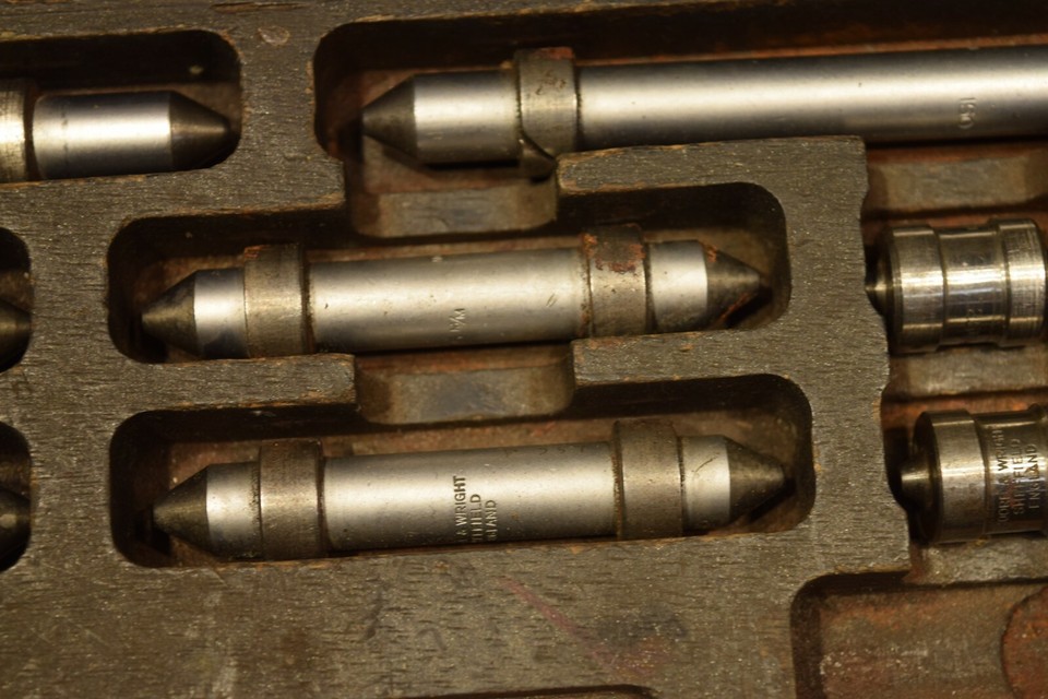 Vintage Moore & Wright End Measuring Rod & Inside Micrometer Boxed Set ...