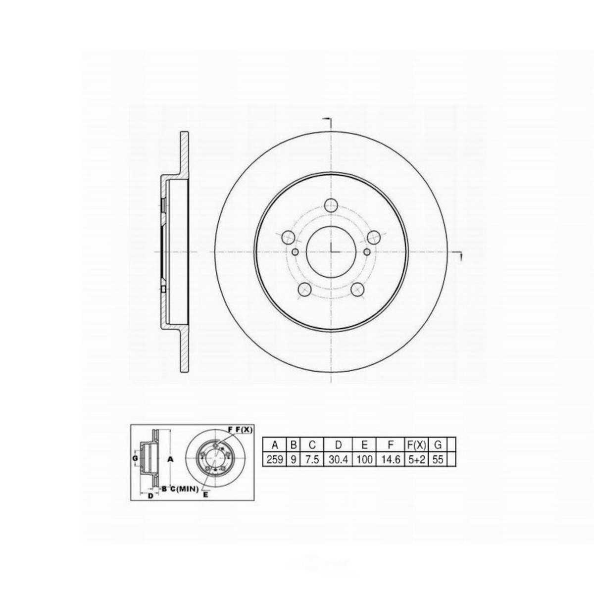Disc Brake Rotor-FVP Premium Replacement Coated WINSTOP 661804 for sale ...