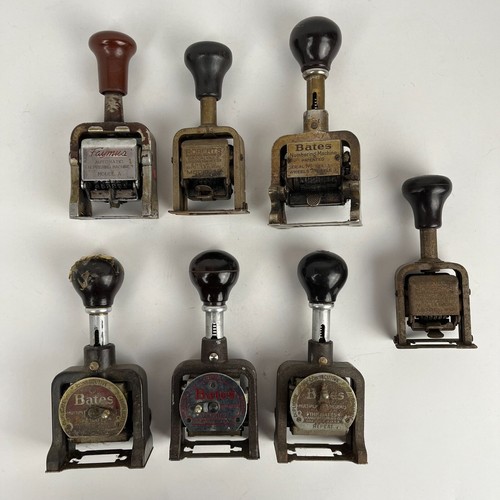 Lot of 7 Vintage Numbering Machines - Bates, Faymus, Roberts | eBay