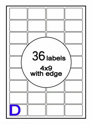 NEW 10X,20X,40X White Sticker Paper Sheet Self Adhesive Label Printer ...