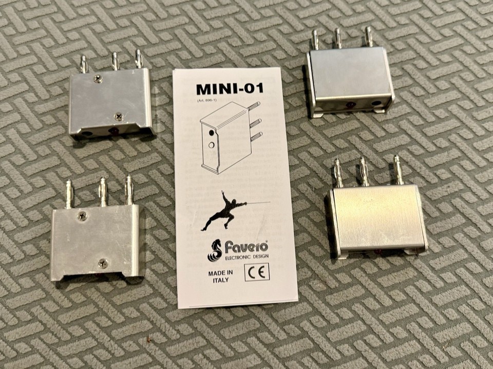 Used Favero Foil Epee Sabre Fencing Scoring Machine +2 reels +4 mini-01 ...