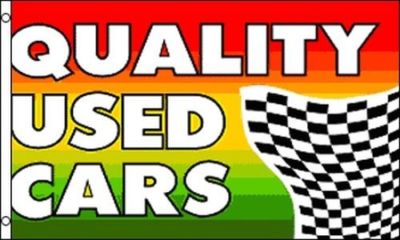 QUALITY USED CARS Flag 3x5 ft Business Advertising Sign Car Lot Auto ...