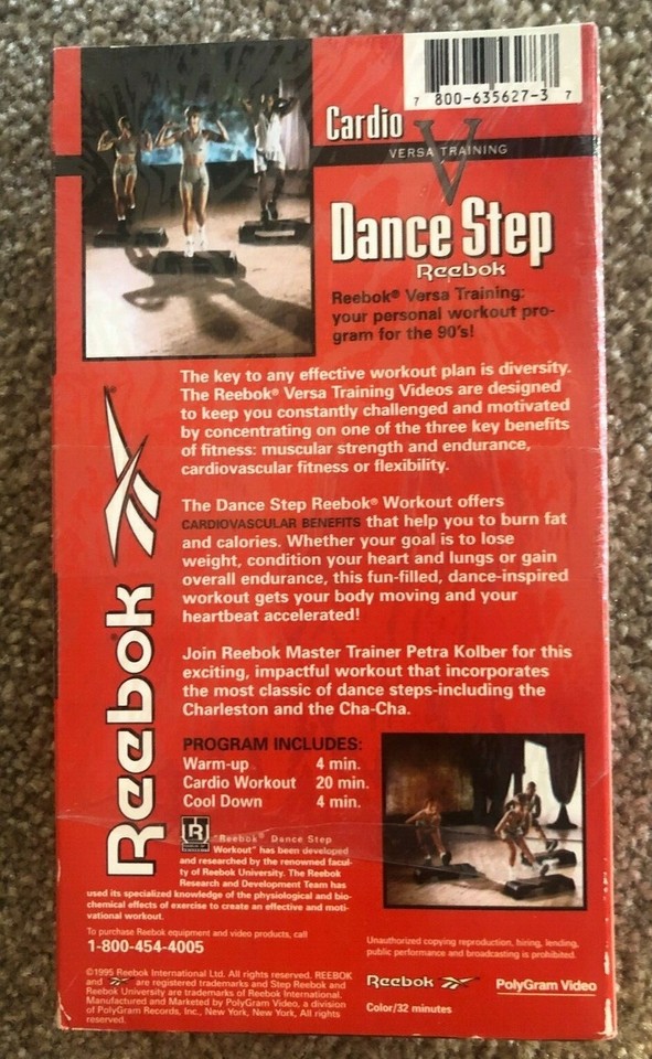 REEBOK VERSA TRAINING DANCE STEP AEROBIC VHS video Rare '90's | eBay