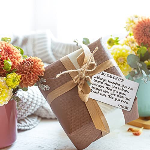 Daughter Engraved Wallet Card from Mom Stainless Steel Women Girls Teen ...