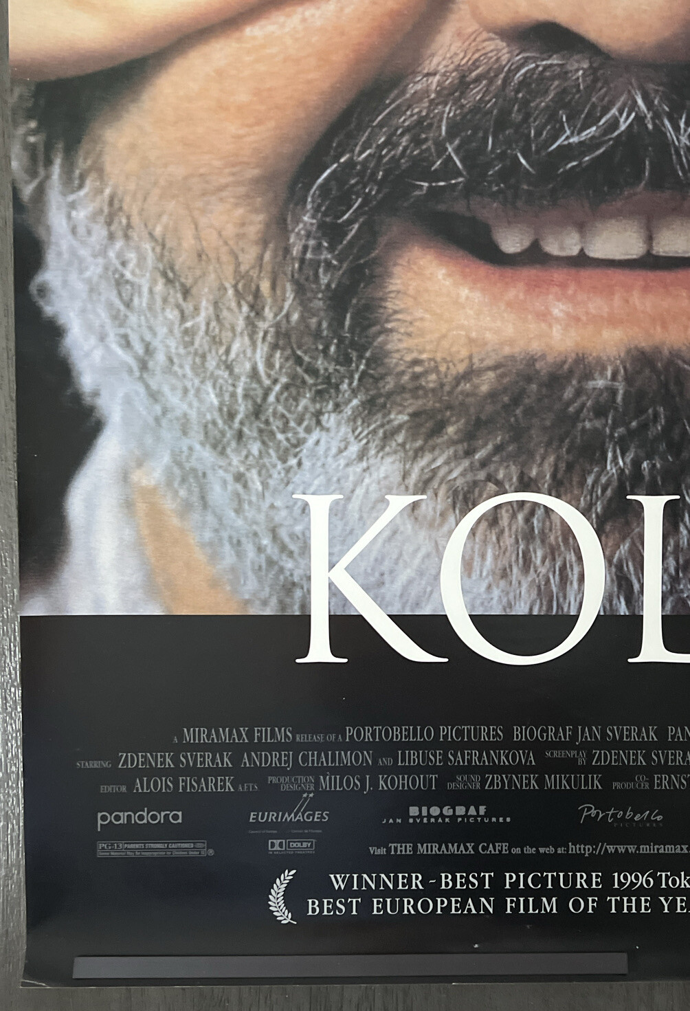 1996 KOLYA Original US RELEASE Film Poster, 27X40 D/S, SVERAK, KHALIMON ...