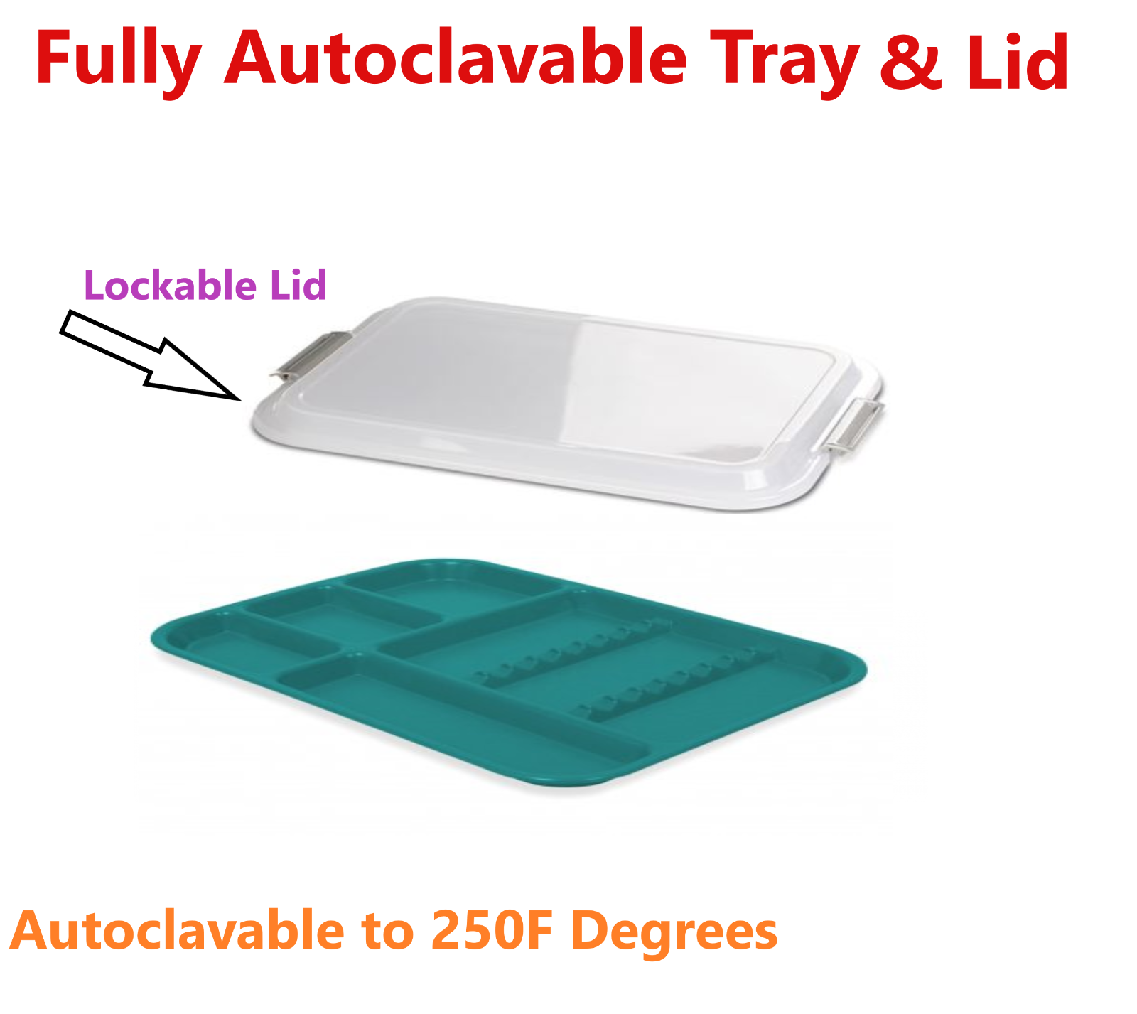 Dental Procedure Set-Up Trays Divided B (Ritter), Autoclavable Tray ...