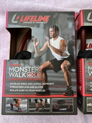 Lifeline Monster Walk - Lower Body Resistance Bands, Ankle Cuffs 40 ...