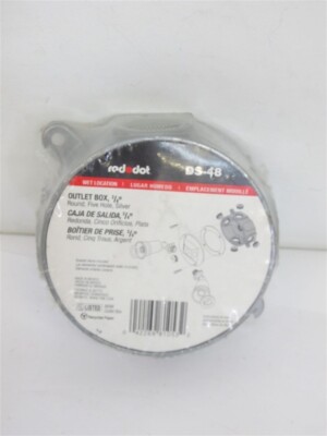Red Dot DS-48, Round Weather Proof Outlet Box 4-1/8" dia. | eBay