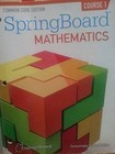 Common Core Springboard Mathematics- Consumable Student Edition (2014 ...