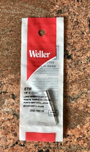 WELLER Solder Tip 1/8 In. X 3.2mm, ETM | eBay