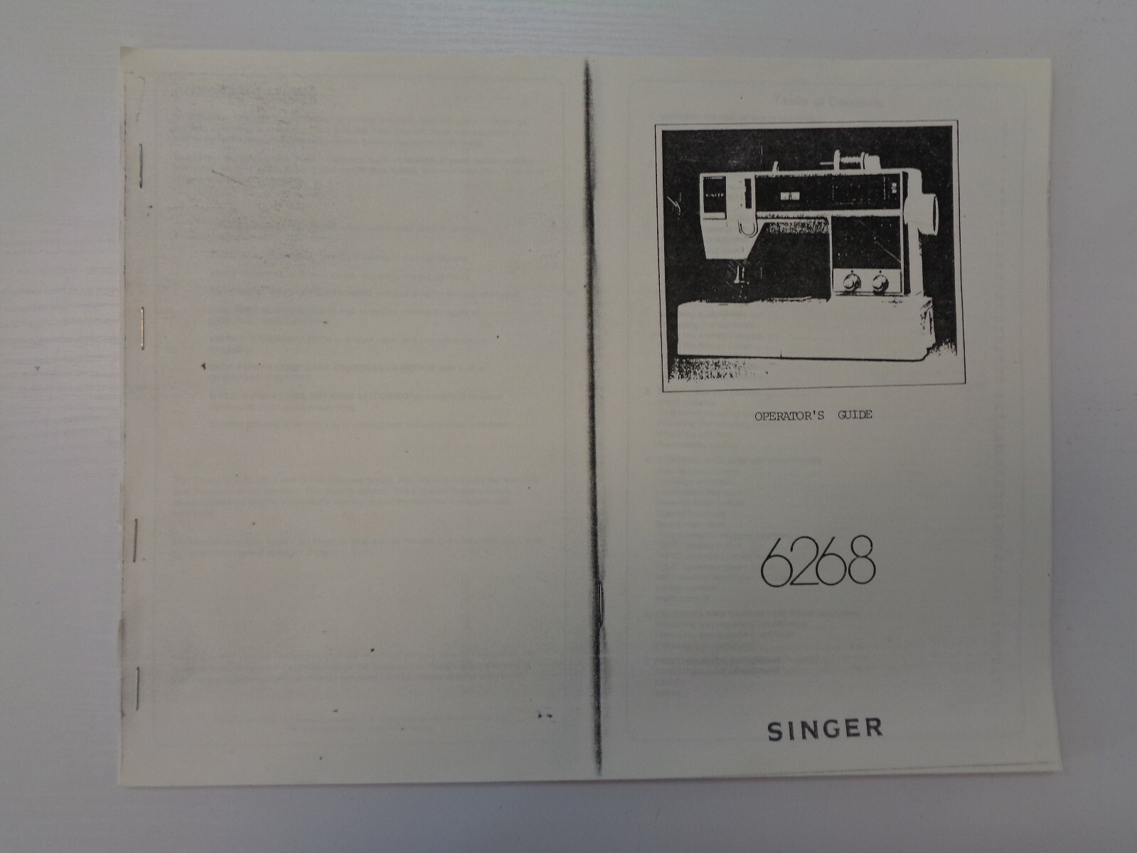 Singer 6268 Instructional Book Manual Guide | eBay