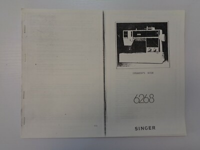 Singer 6268 Instructional Book Manual Guide | eBay
